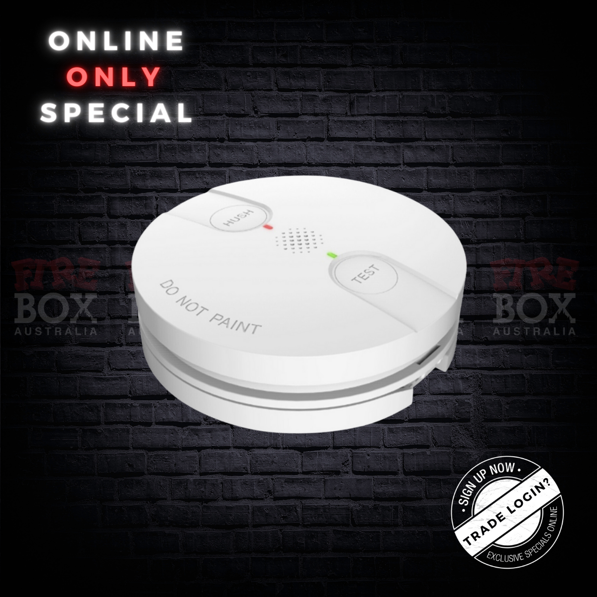 elumen240V Photoelectric Smoke Alarm with 10yr Lithium Battery back up ...