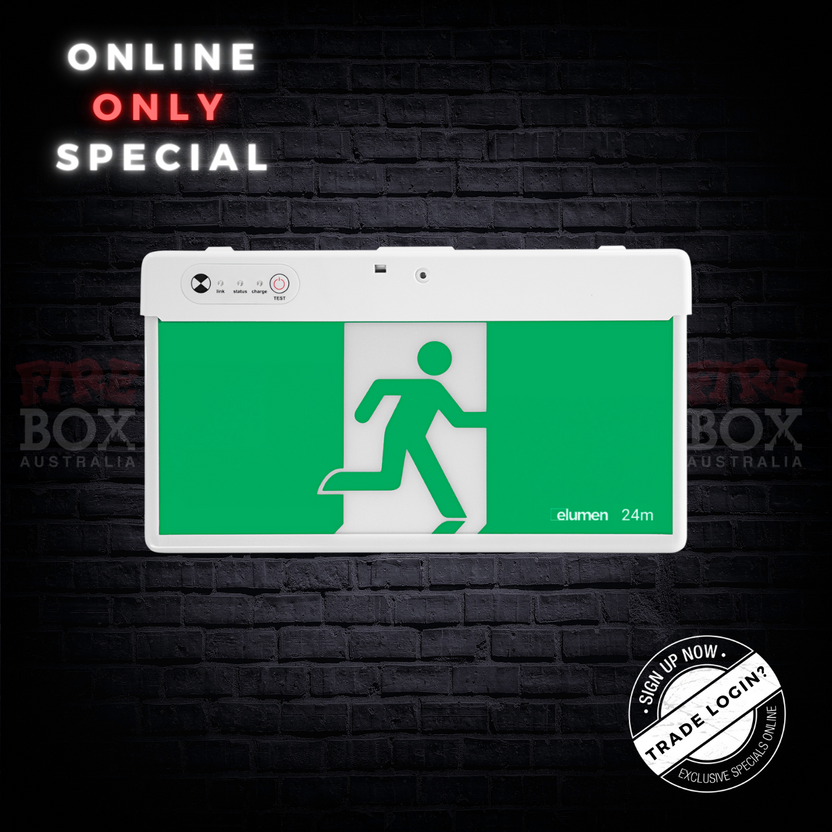 elumenLED Universal Exit Light -Emergency | by Firebox Australia