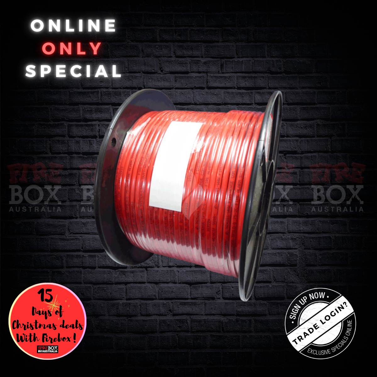 FireSense TPS Cable - 1.50mm - 2 Core Twisted - 200m Roll