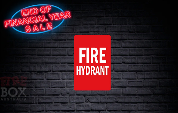FireboxPVC Fire hydrant location Sign | by Firebox Australia