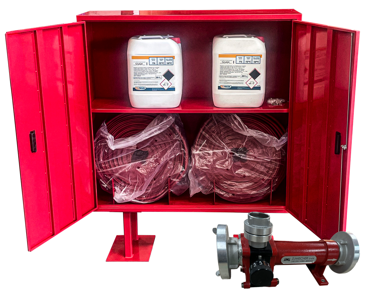 WolfLay flat hose cabinet kit with legs & 003LOCK | by Firebox Australia