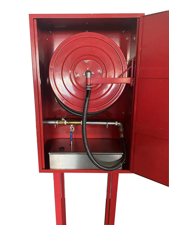 30m x 25mm swing arm Fire hose reel induction system in cabinet, comes