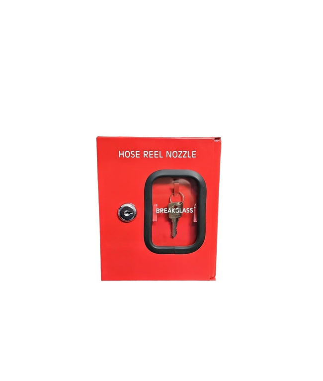 WolfMetal powder-coated Hose reel nozzle lock box | by Firebox Australia