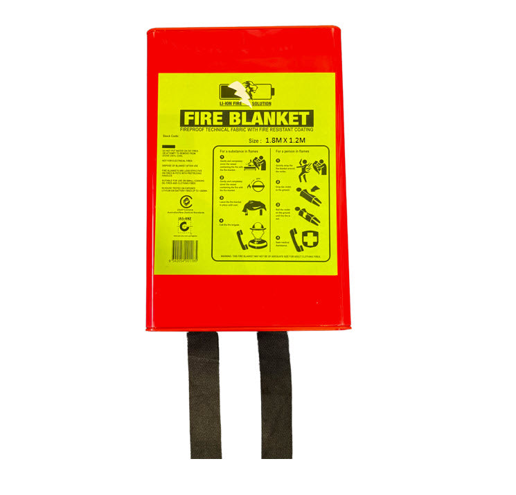 LI-ion Fire solution1.8m x 1.2m Li-ion Battery Fire Blanket to 750°C ...