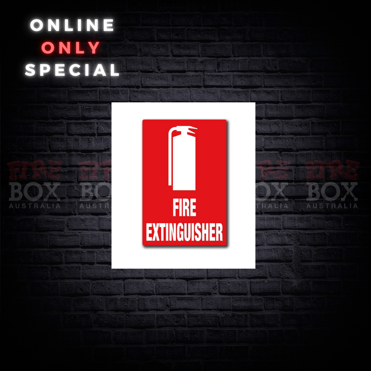 FireboxMetal extinguisher location sign | by Firebox Australia